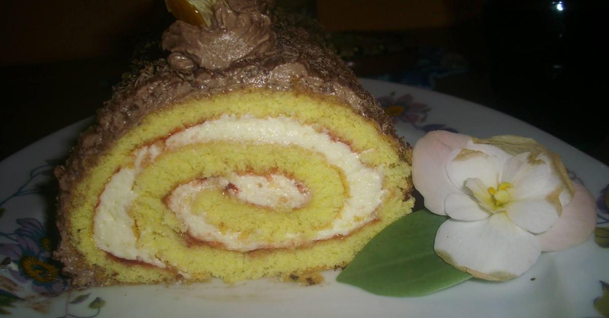 Bezlepková roláda od jara. A Thermomix ® recept z kategorie Dezerty a ...